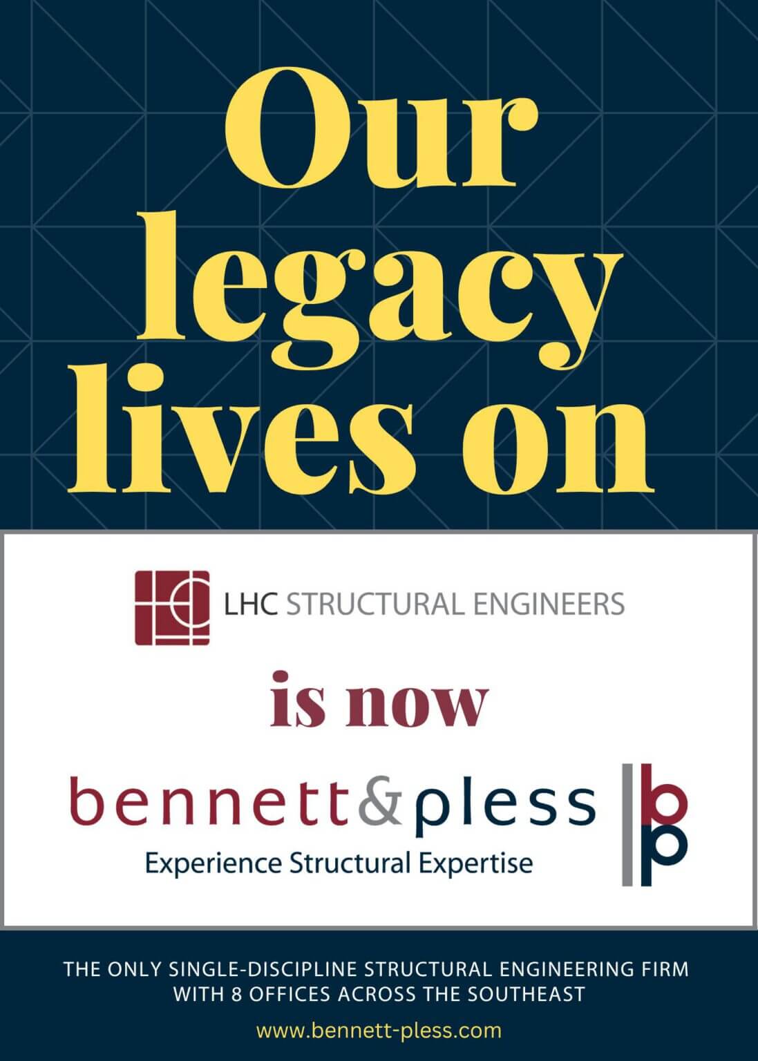 LHC Officially becomes bennett & pless - Bennett & Pless